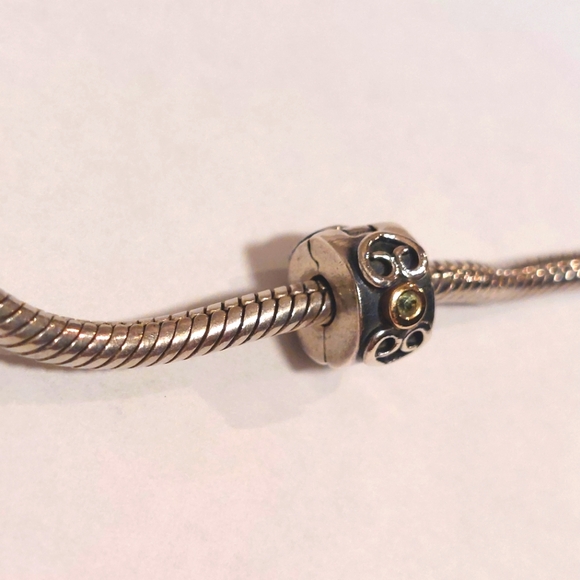Pandora | Jewelry | Pandora Sterling Silver 4k Gold Swirl Double Heart ...